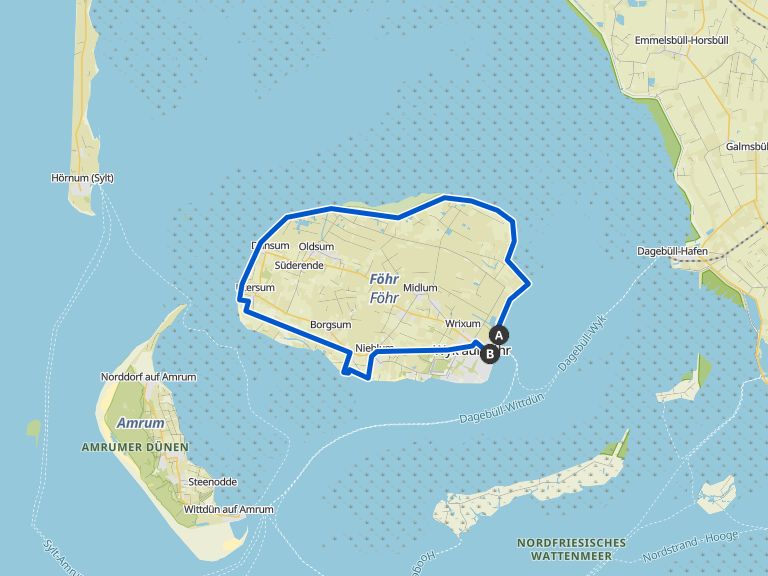 Insel Föhr umrundet🚴🏻 | Fahrradtour | Komoot